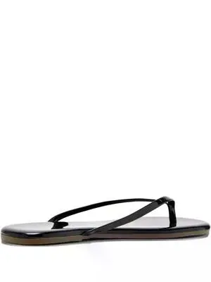 Tkees Lily Glossy Thong Sandals - Black