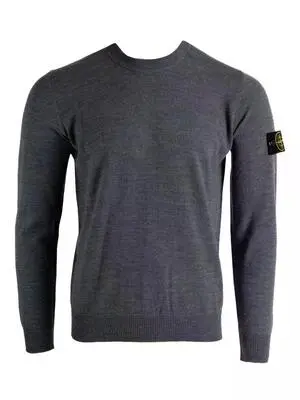 Stone Island Logo-patch Crew-neck Sweater