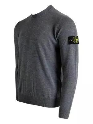 Stone Island Logo-patch Crew-neck Sweater