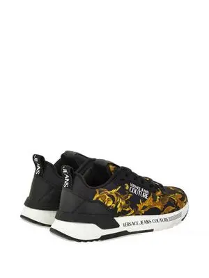 Versace Dynamic Baroque-print Sneakers - Black