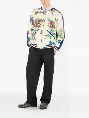 Roberto Cavalli Quilted Bomber Jacket