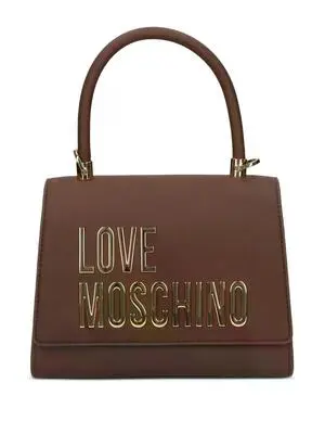 Moschino Logo-plaque Tote Bag - Brown