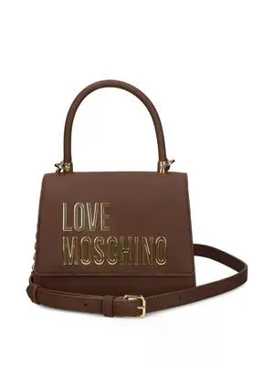Moschino Logo-plaque Tote Bag - Brown