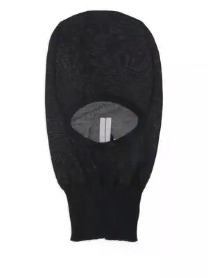 Rick Owens Cashmere Skull Balaclava - Black