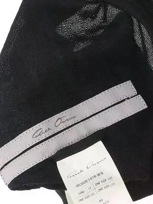 Rick Owens Cashmere Skull Balaclava - Black