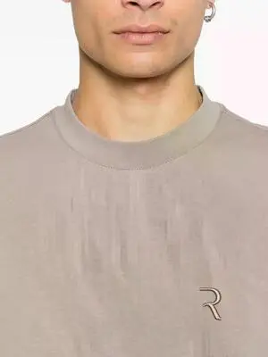 RHUN Logo-embroidered Cotton T-shirt
