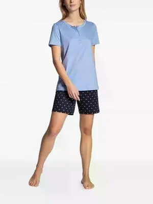 CALIDA Button-placket Shorts Pajama Set