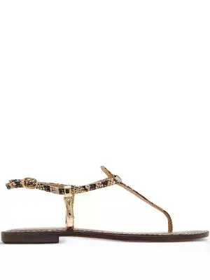 SAM EDELMAN Gigi Snakeskin-Effect Sandals