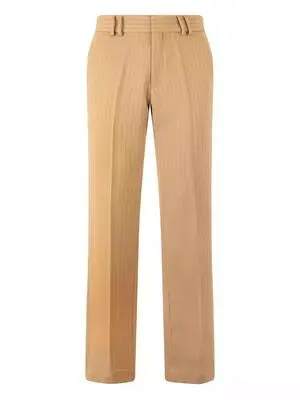 Roberto Cavalli Striped Virgin Wool Trousers