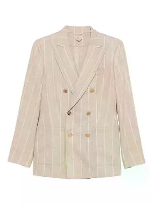 Max Mara Striped Double-breasted Blazer