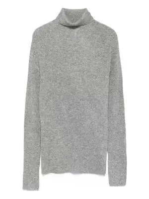 Fabiana Filippi Ribbed Turtleneck Sweater - Grey