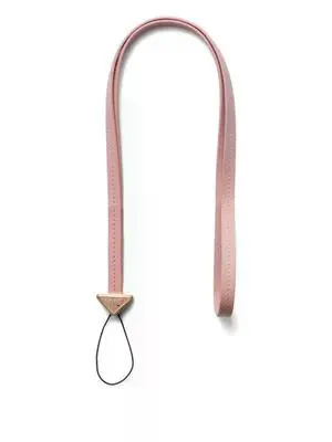 Prada Triangle-logo Saffiano Leather Phone Strap - Pink