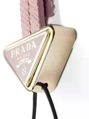 Prada Triangle-logo Saffiano Leather Phone Strap