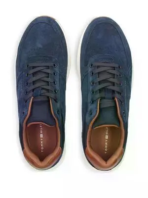 Tommy Hilfiger Suede-leather Sneakers - Blue