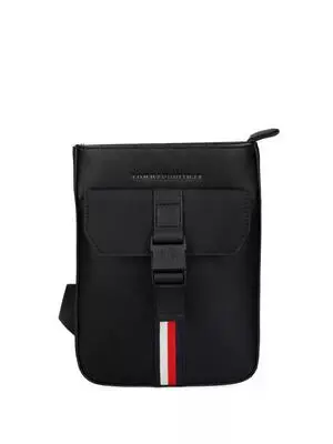Tommy Hilfiger Buckle-fastening Messenger Bag - Black