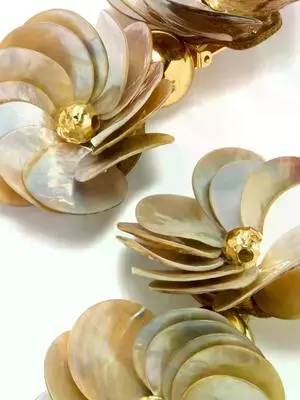 VANINA Fleur De Shells Clip-on Earrings