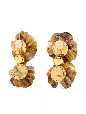 VANINA Fleur De Shells Clip-on Earrings