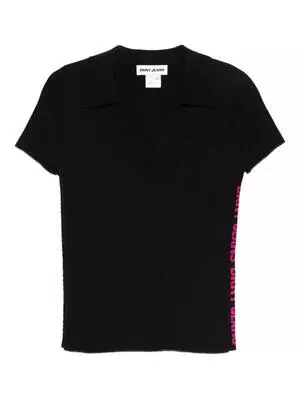 Dkny V-neck T-shirt With Side Logo