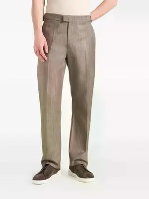 Manière De Voir Maniera De Voir Joseph Pinstripe Tailored Trousers - Neutrals