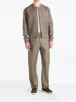 Manière De Voir Maniera De Voir Joseph Pinstripe Tailored Trousers - Neutrals