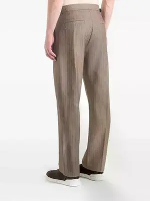 Manière De Voir Maniera De Voir Joseph Pinstripe Tailored Trousers - Neutrals