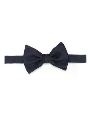 Giorgio Armani Silk Bow Tie - Blue