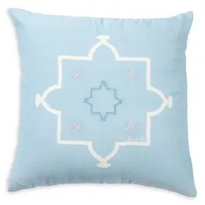 VVYOM Aqua Marine Jharoka Reversible Cushion, 20 X 20 - Aquamarine