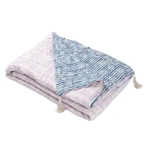 VVYOM Handcrafted Cotton Quilt, Queen - Amethyst