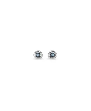 UNODE50 Sterling Plated Crystal Drop Earrings - Silver