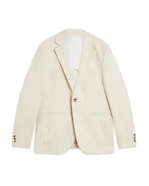 Ted Baker London Rusticj Regular Fit Textured Boucle Cotton Blend Blazer