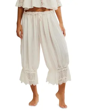 Free People Forever Young Sleep Pants - White Alyssum
