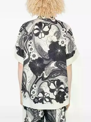 ALEMAIS Floral-print Short-sleeve Shirt