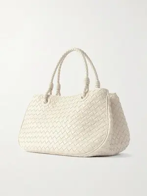 Bottega Veneta Basket Medium Intrecciato Leather Tote