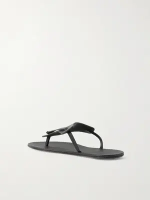 THE ROW Helena Leather Flip Flops