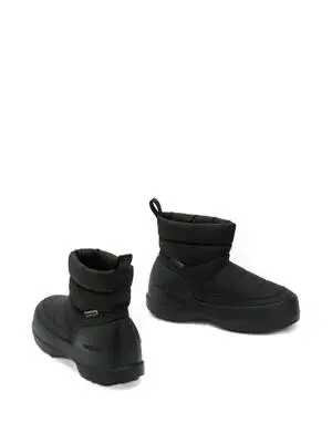 Moon Boot Mezzaluna Padded Quilted Boots - Black
