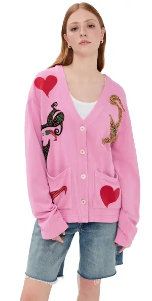 Applique Cardigans For Women