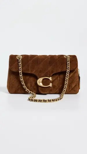 COACH Quilted Suede Tabby Shoulder Bag