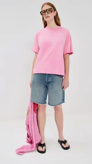 THE ELDER STATESMAN Sunbleached Oversized Tee