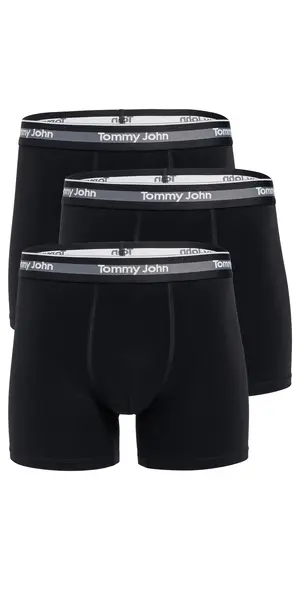 Tommy John Comfort Micro 4 Boxer Briefs 3 Pack - Black