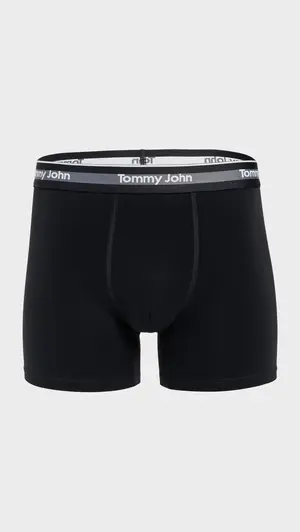Tommy John Comfort Micro 4 Boxer Briefs 3 Pack - Black