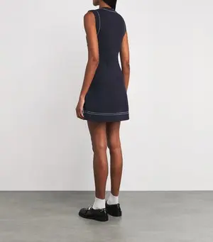 Maje Contrast-stitch Mini Dress