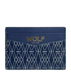 Wolf Signature Card Holder - Blue