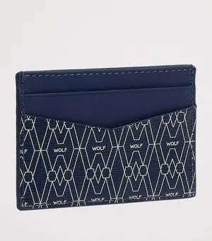 Wolf Signature Card Holder - Blue