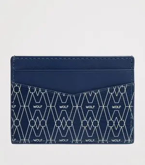 Wolf Signature Card Holder - Blue