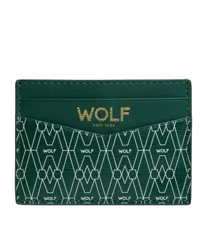 Wolf Signature Card Holder Green