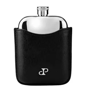 Wolf Stainless Steel Philipp Hip Flask - Black
