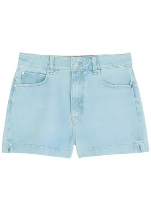 FRAME The Charm Denim Shorts - Blue
