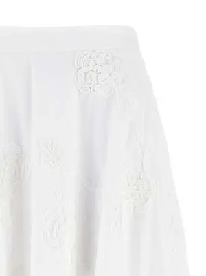 ROTATE BY BIRGER CHRISTENSEN Flower Maxi' Cotton Midi Skirt