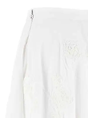 ROTATE BY BIRGER CHRISTENSEN Flower Maxi' Cotton Midi Skirt