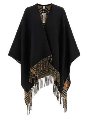 Burberry Fringed Cape